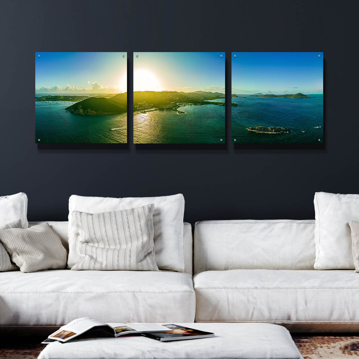 Epic Art 'St Thomas USVI Sunset' by Epic Art, Acrylic Glass Wall Art ...