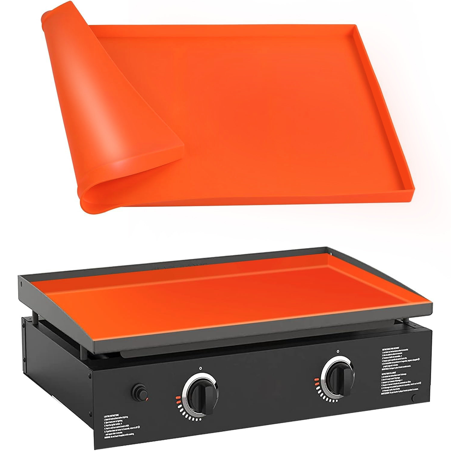 Edge Collections Silicone Griddle Mat Heavy Duty Food Grade Grill Mat ...