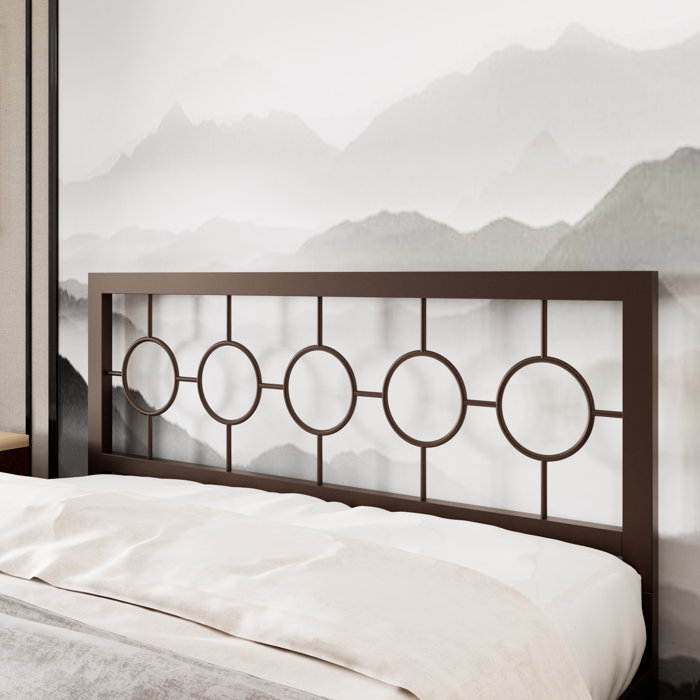 Wade Logan® Avren Oriental Vintage Style Metal Platform Bed & Reviews ...