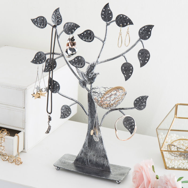 MyGift Metal Tree Jewelry Stand & Reviews | Wayfair