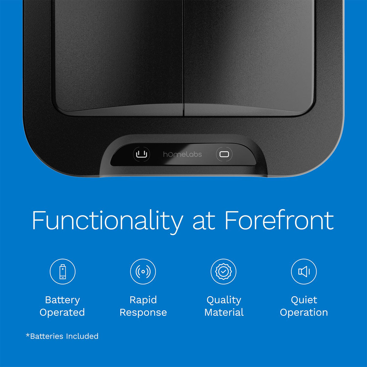 hOmeLabs Robust 13 Gallon Kitchen Trash Can, Retractable Sensor ...