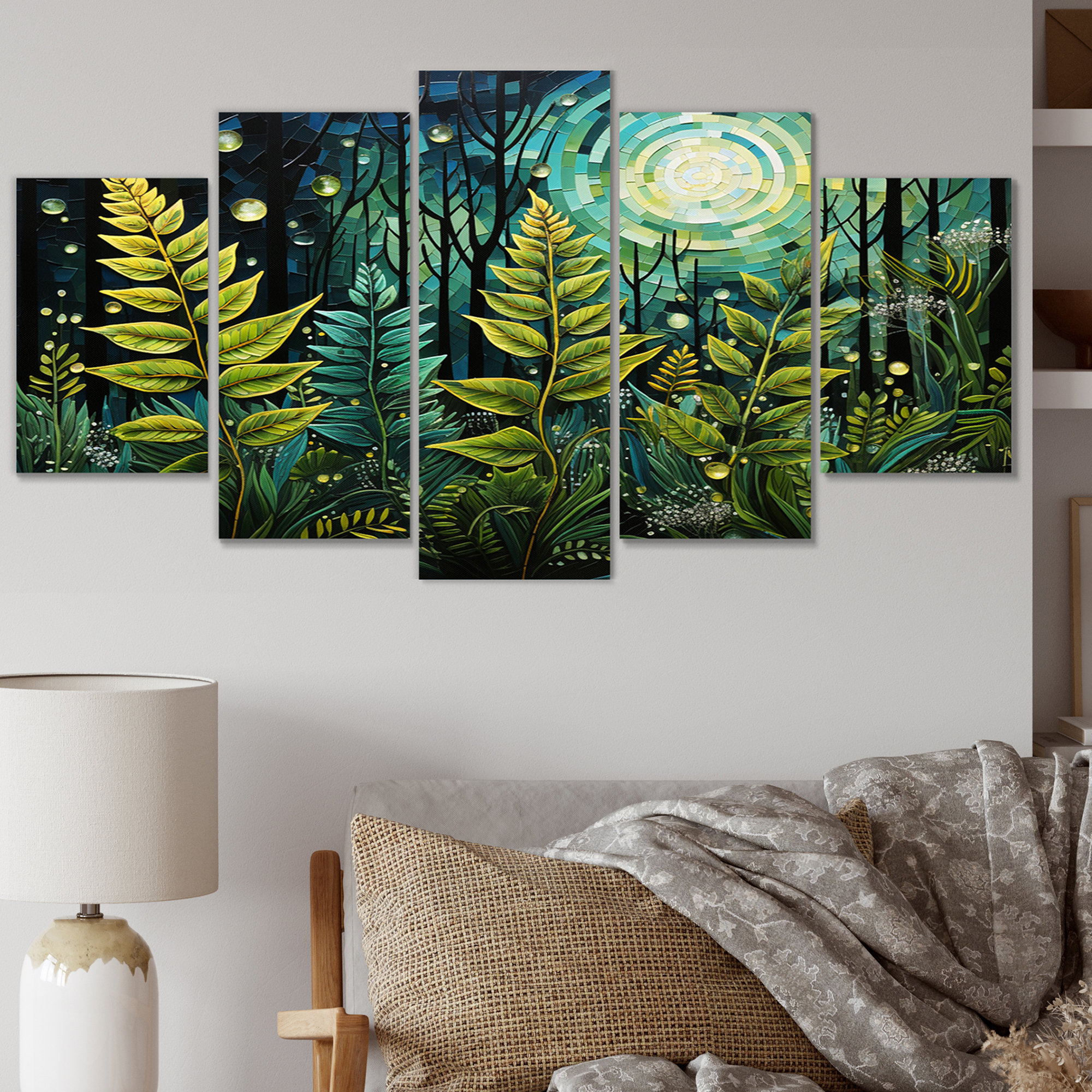 Winston Porter Ferns Plant Serene Reflections I - Floral Wall Decor - 5 ...