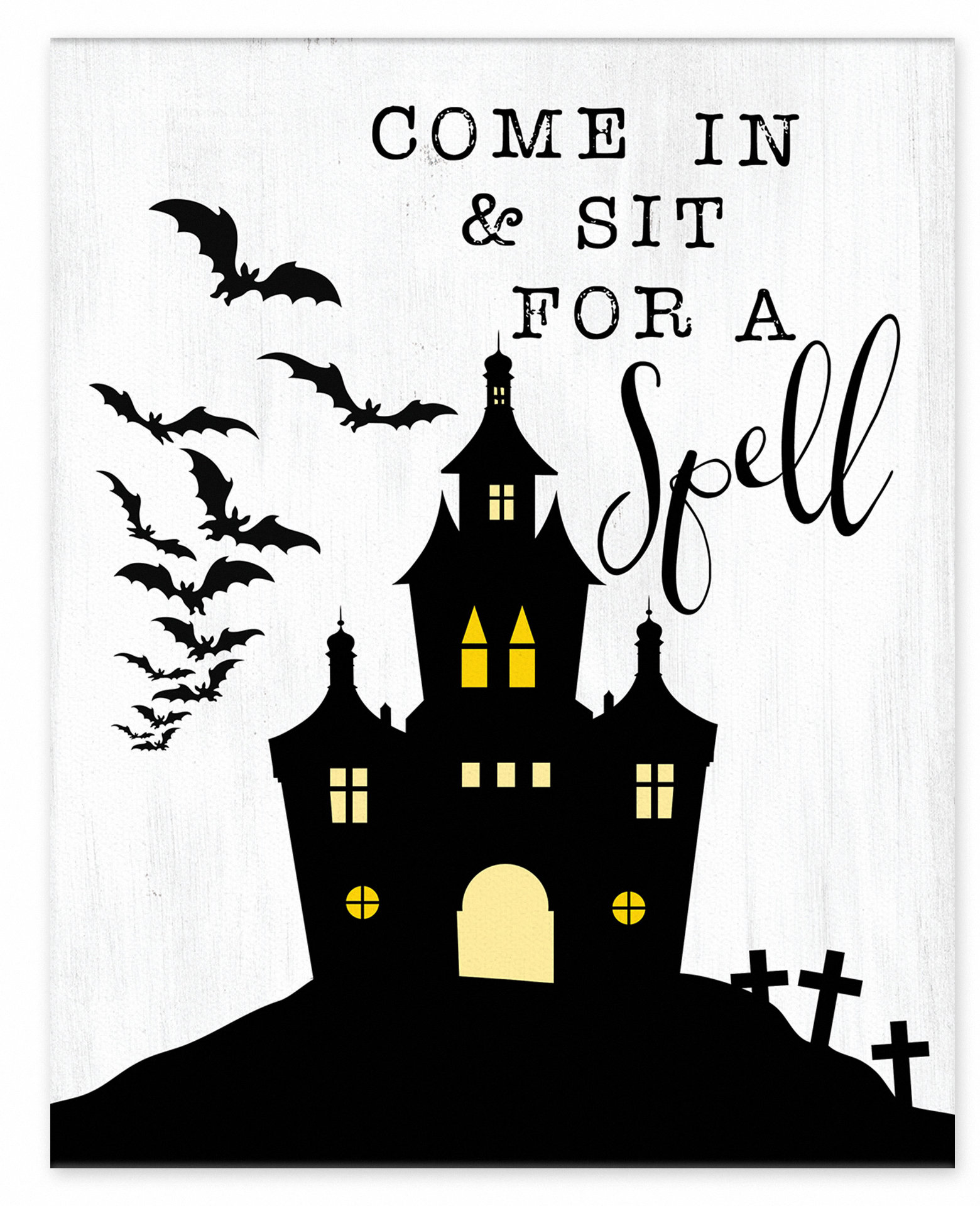 The Holiday Aisle® Smoak Come in and Sit for a Spell Easel Back ...