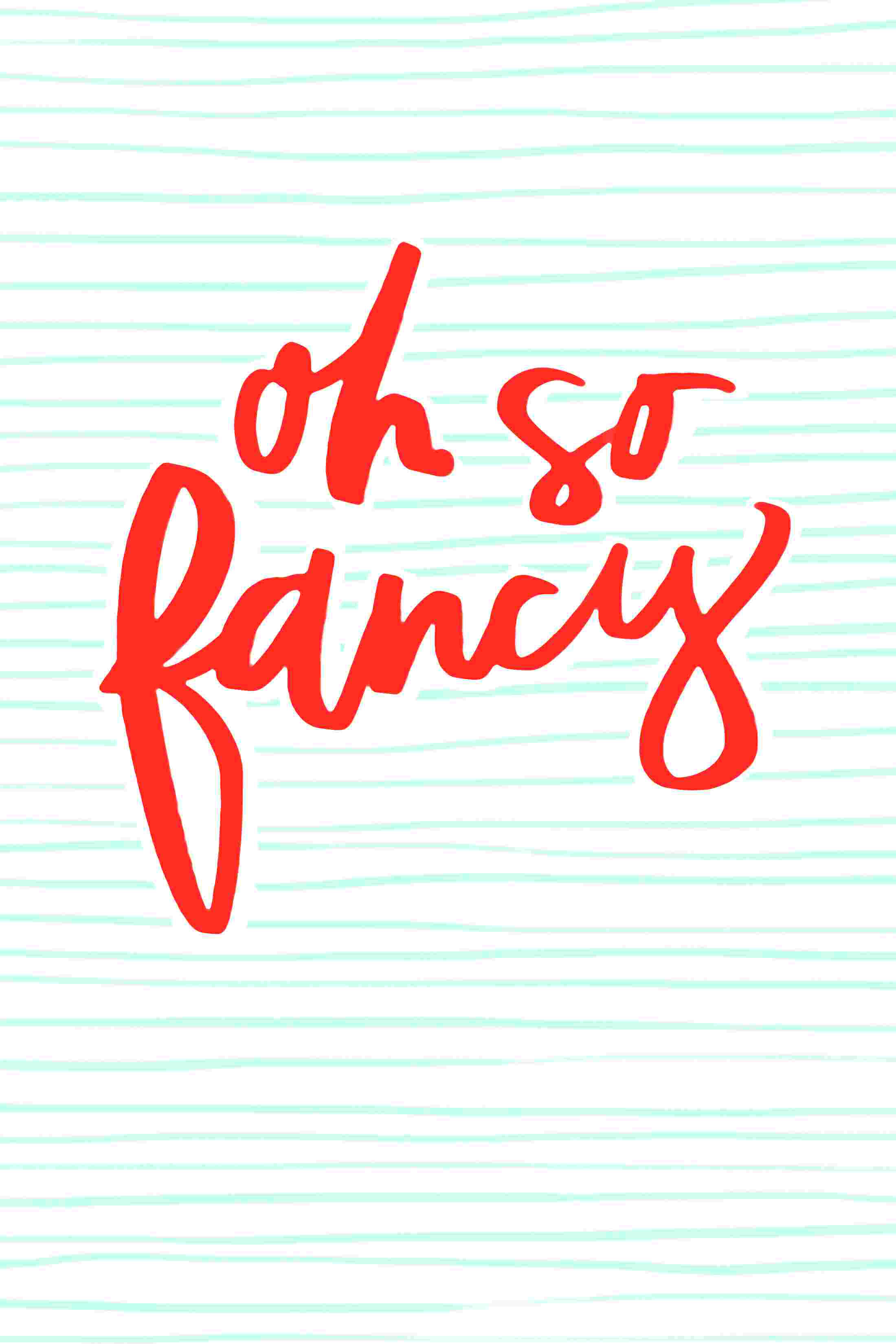 Trinx Oh So Fancy - Wrapped Canvas Textual Art | Wayfair