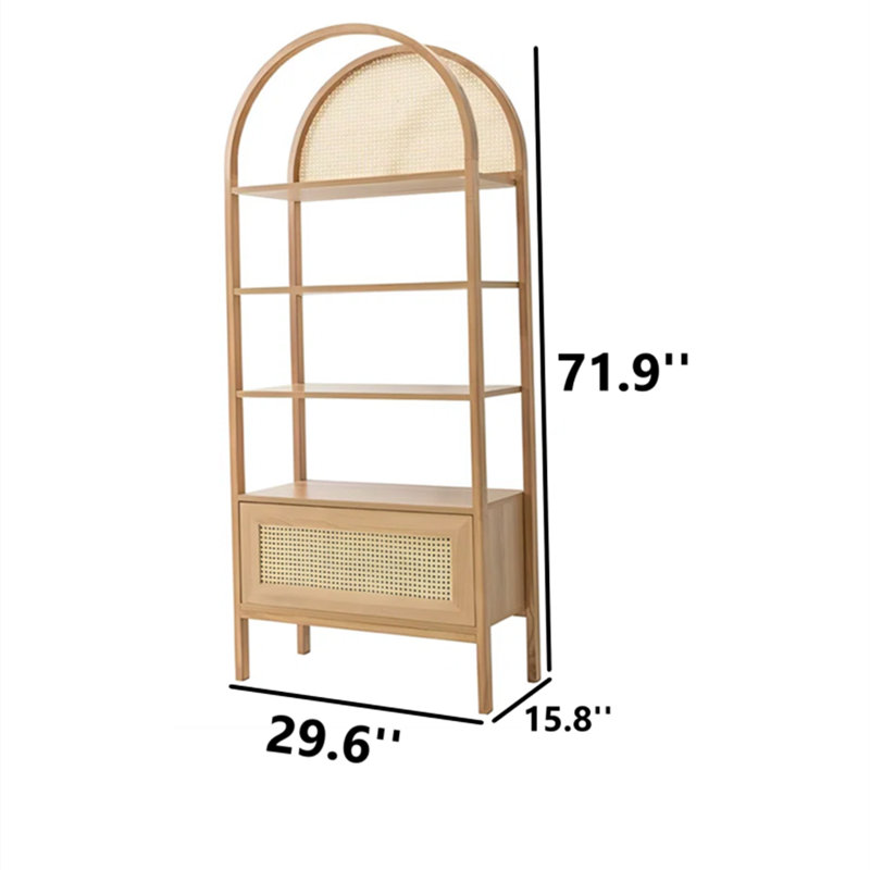 SpiritHome Geometric Bookcase | Wayfair