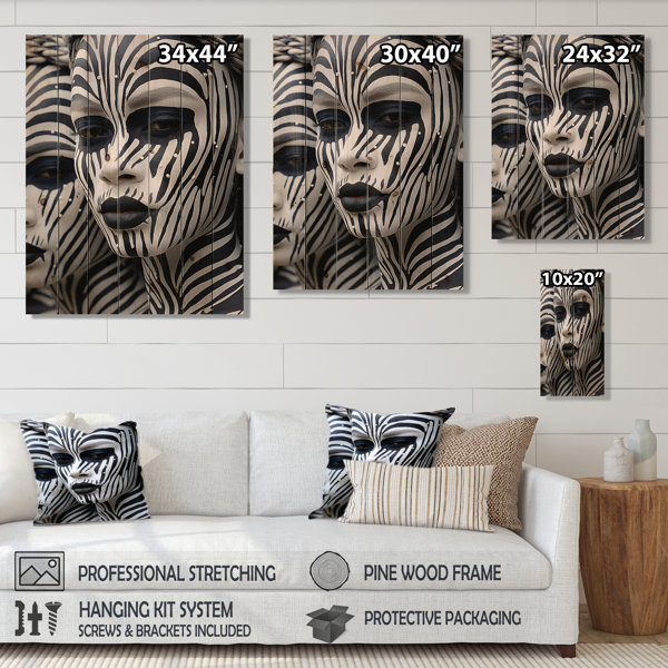 Ebern Designs Portrait de la fierté blanche en Afrique - Tribal ...