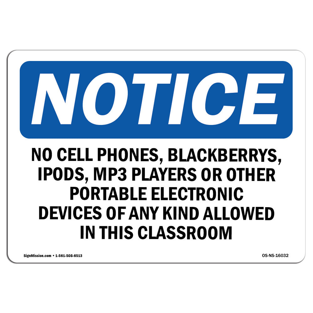 SignMission Notice No Cell Phones Allowed in This Classroom Sign | Wayfair