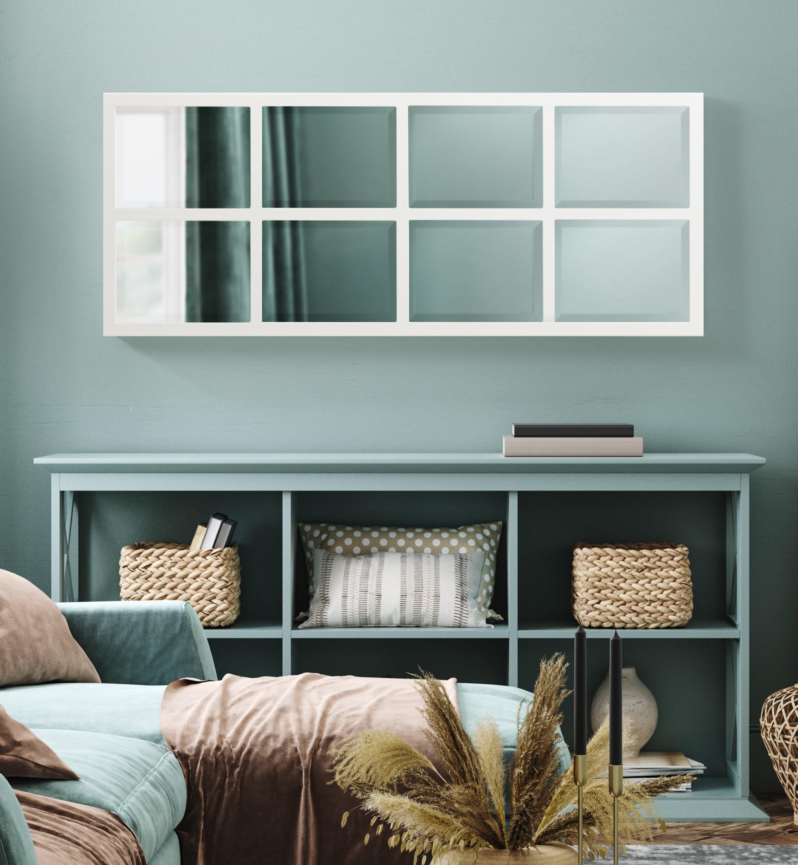 Latitude Run® Lamel Panel Window Wall Mirror - Wayfair Canada