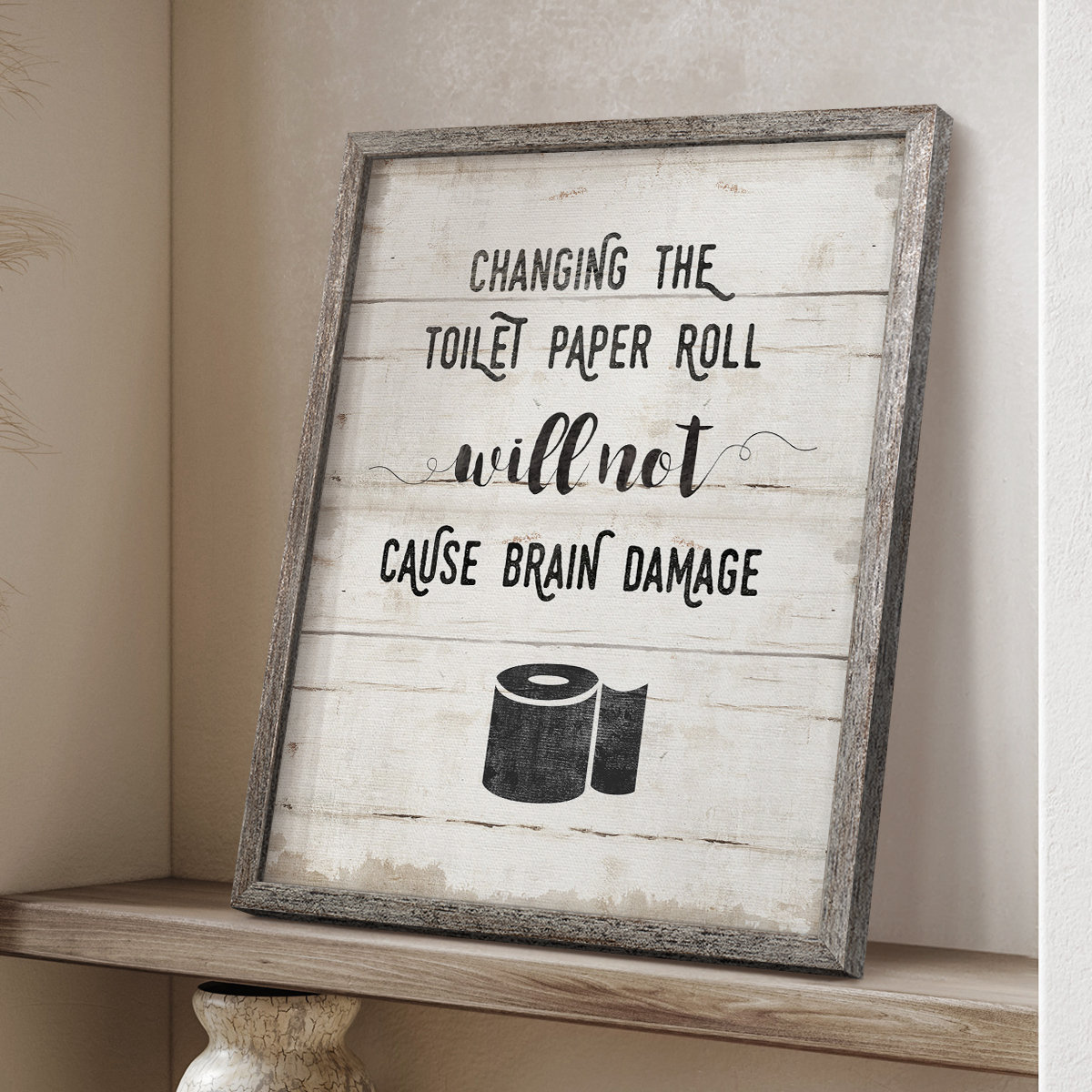 Trinx Changing the Roll Framed Print - Solid Wood | Wayfair