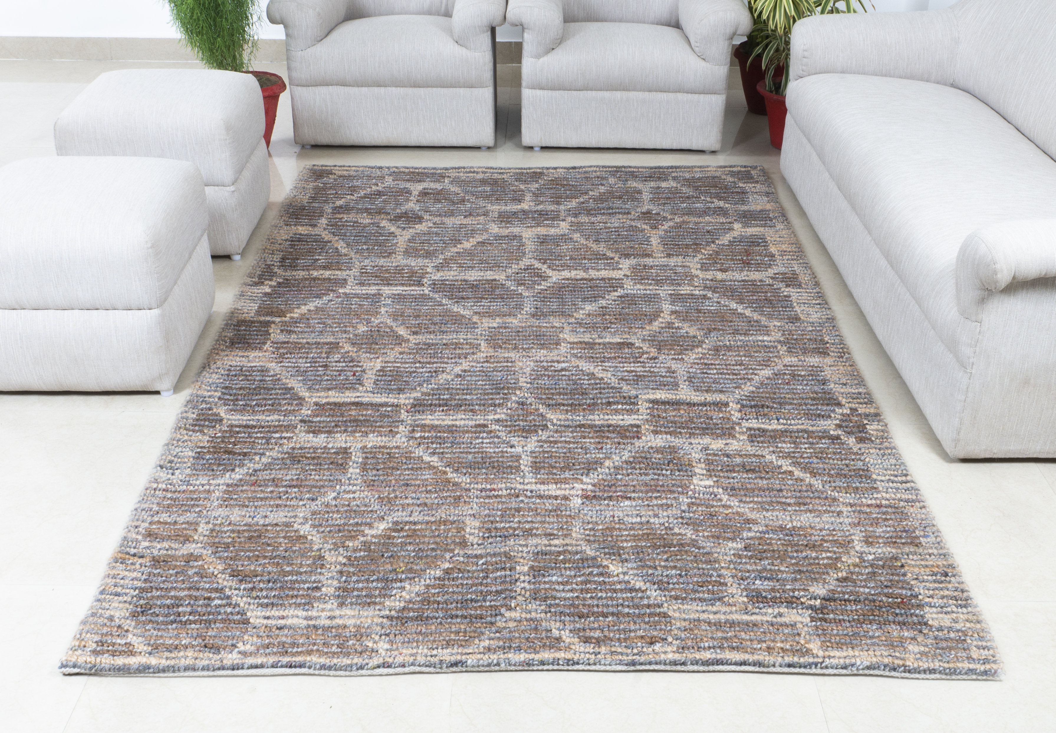 Tufty Home Hand Woven Wool + Jute Loop Rug Natural/Brown - Wayfair Canada