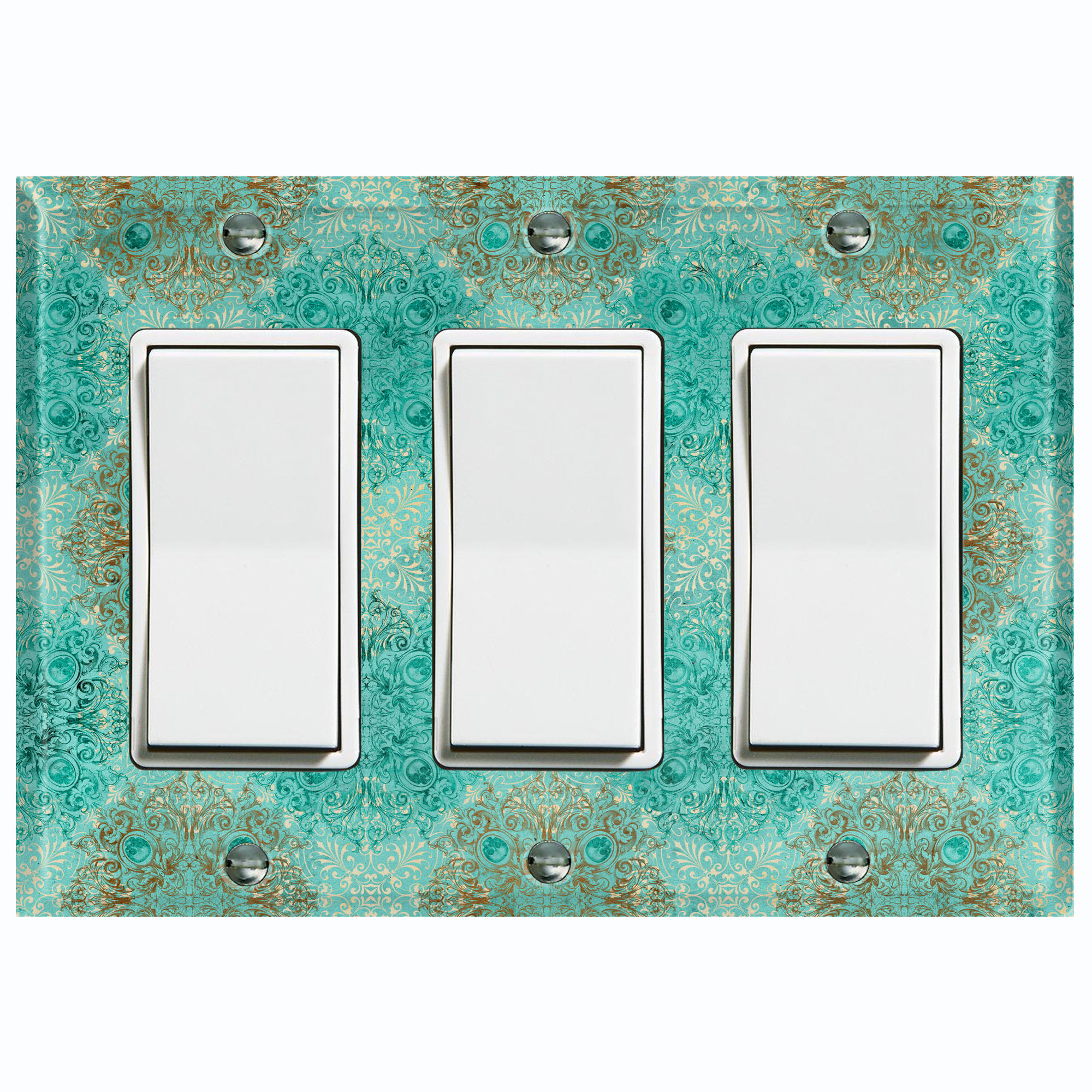 WorldAcc 3-Gang Toggle Light Switch Wall Plate | Wayfair