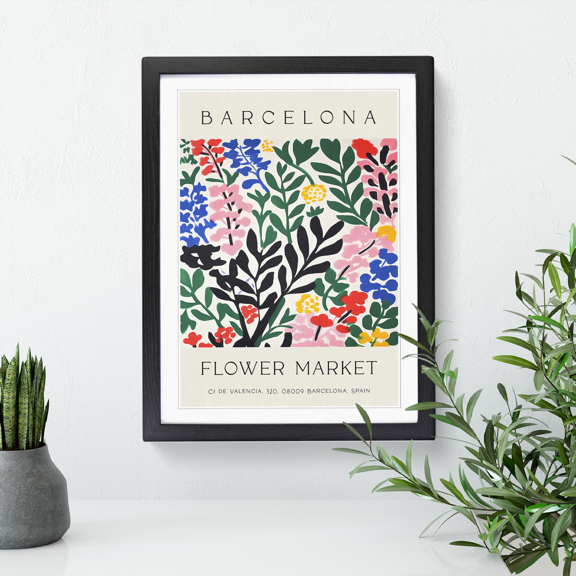 Happy Larry Flower Market Exhibition Barcelona No.5 | Wayfair.co.uk