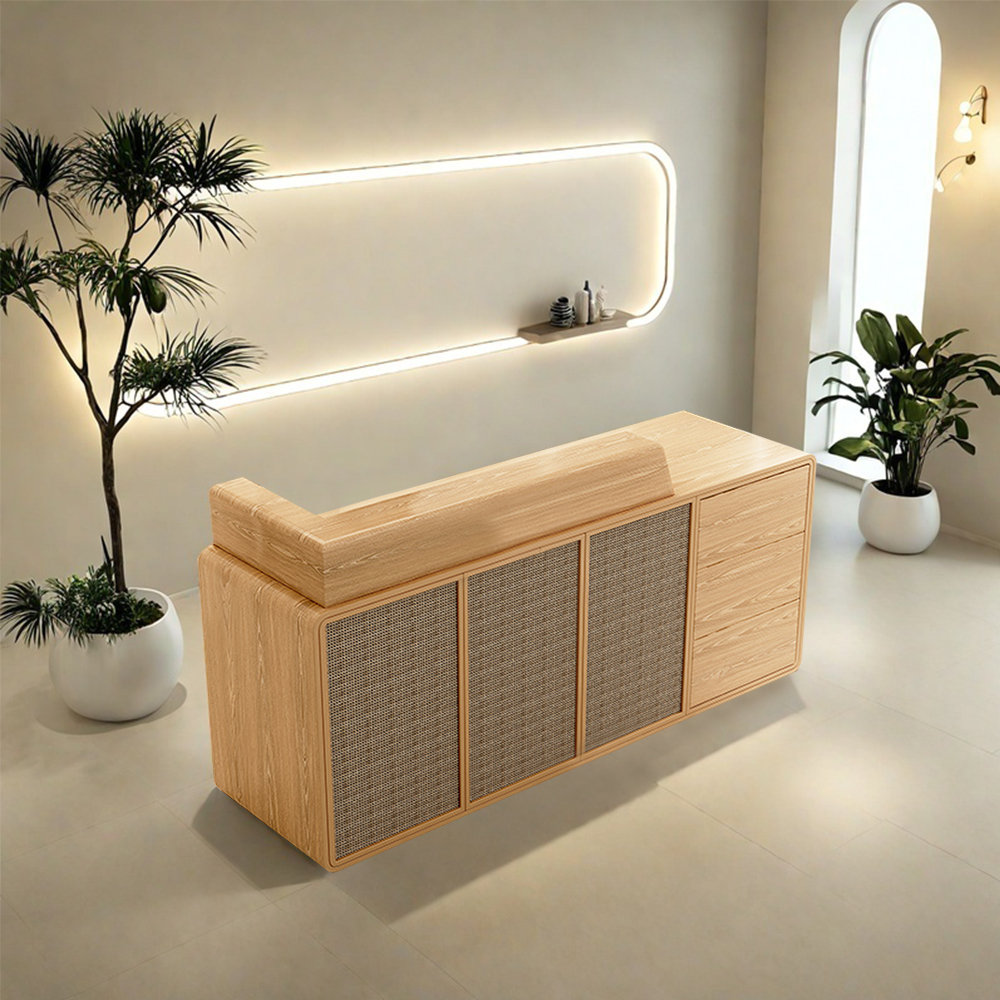 Table Treasures.e Modern Lobby Desk, Reception Podium and Stand ...