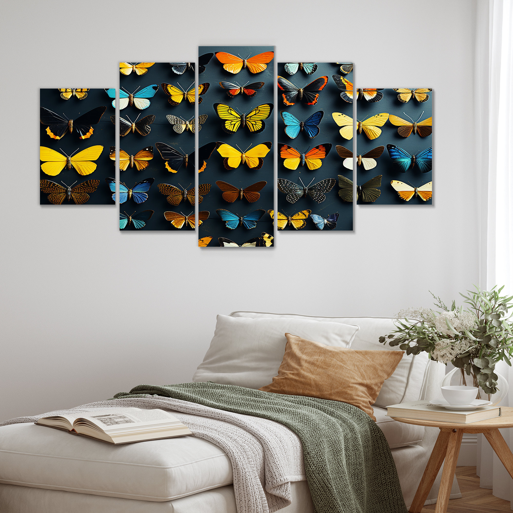 August Grove® 'Colorful Fluttering Butterflies Collage - Insects & Bugs ...