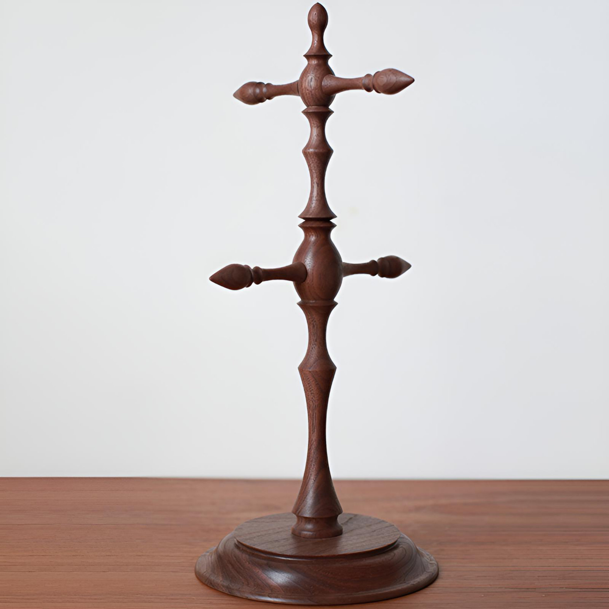 Rebrilliant Vintage Black Walnut Tree Shaped Cup Holder - Handmade ...