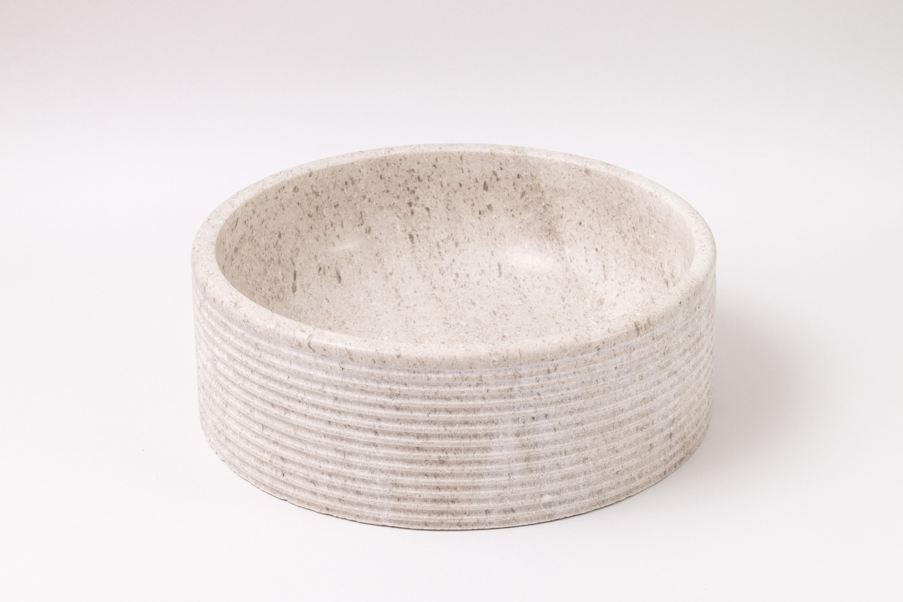 Laguna Marble Bolo Stone Circular Vessel Bathroom Sink | Joss & Main