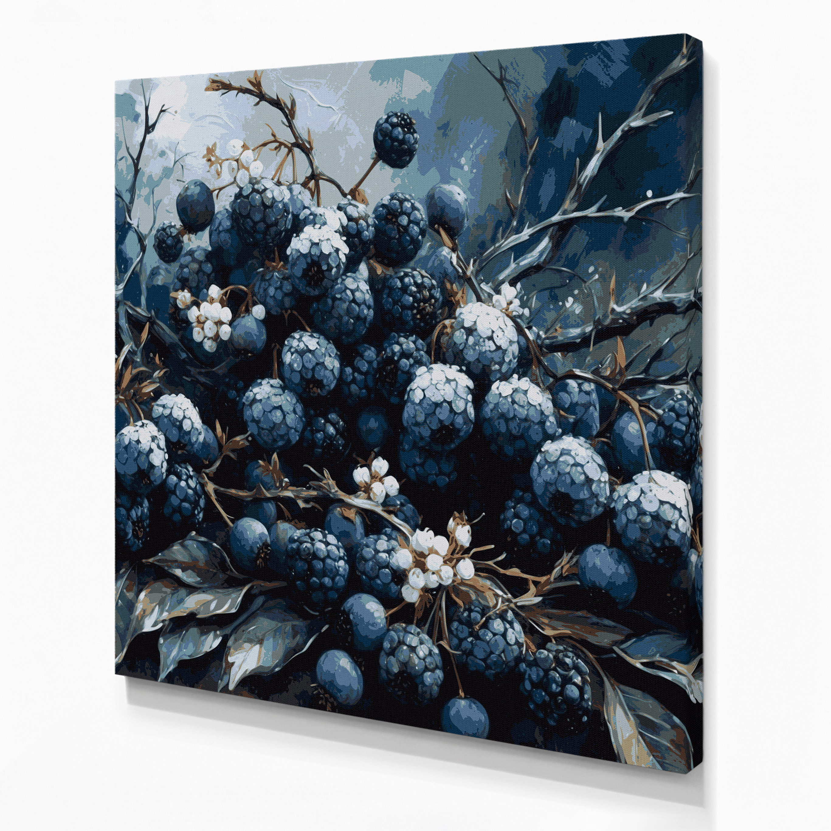 Red Barrel Studio® Fruit Sloe Gray Canvas Wall Art | Wayfair