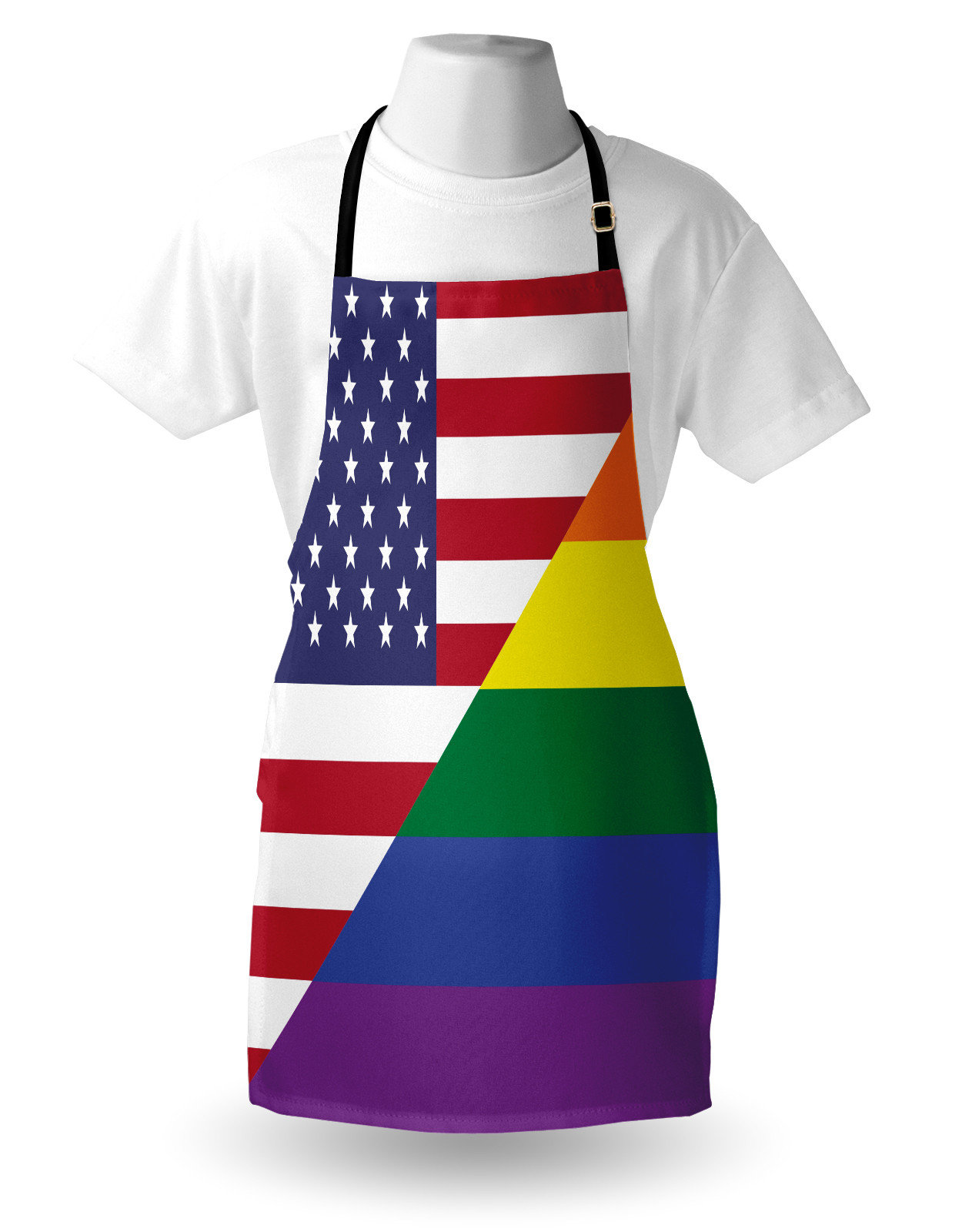 East Urban Home Pride Apron Unisex, Flag USA Rainbow Colors, Adult Size ...