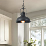 Gracie Oaks Kyha 1 - Light Single Dome Pendant with No Secondary Or ...