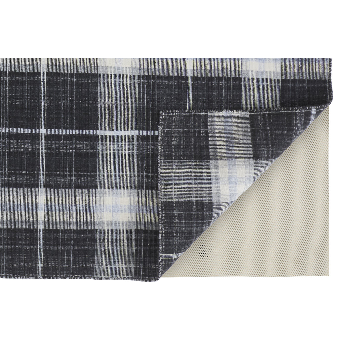 Sand & Stable™ Johan Plaid Handmade Flatweave Charcoal/Gray Area Rug ...