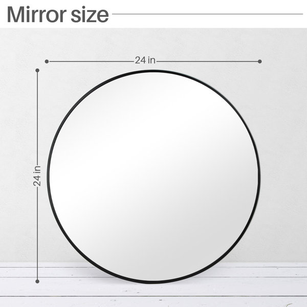 Everly Quinn 24" Silver Mirror & Reviews | Wayfair