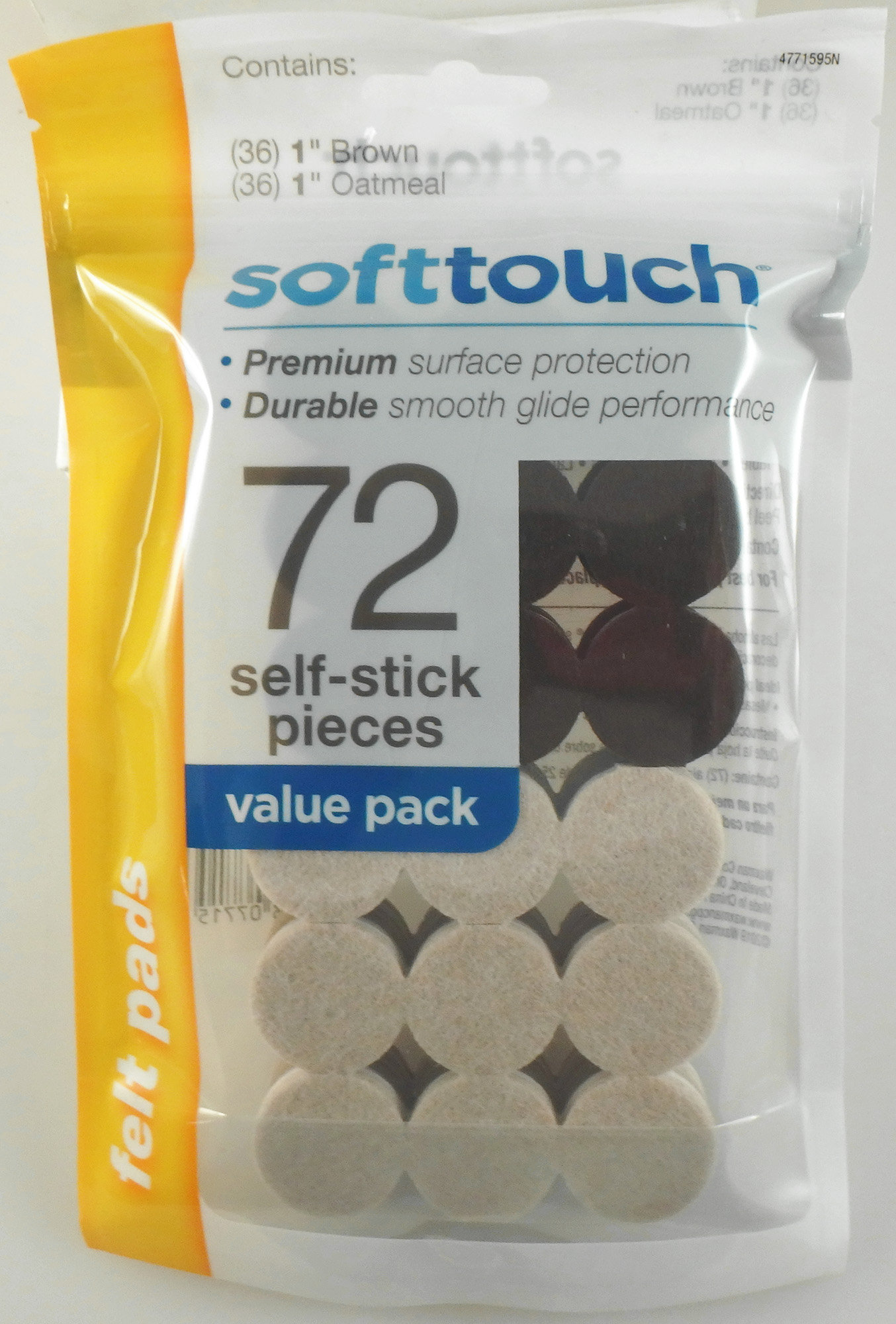 Softtouch 72 Pack Round Self-Stick Felt Furniture Pads & Reviews | Wayfair
