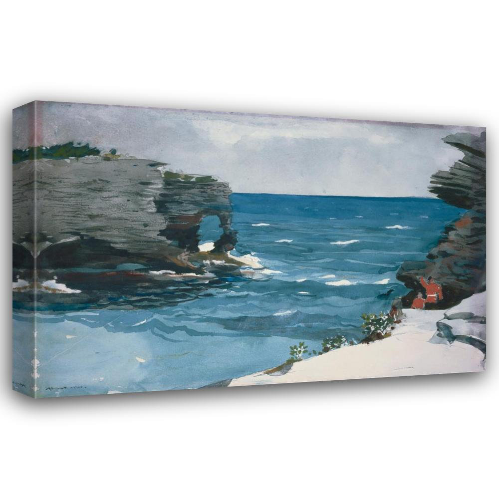 Vault W Artwork "Rocky Shore, Bermuda" by Winslow Homer - Gallery Wrap ...