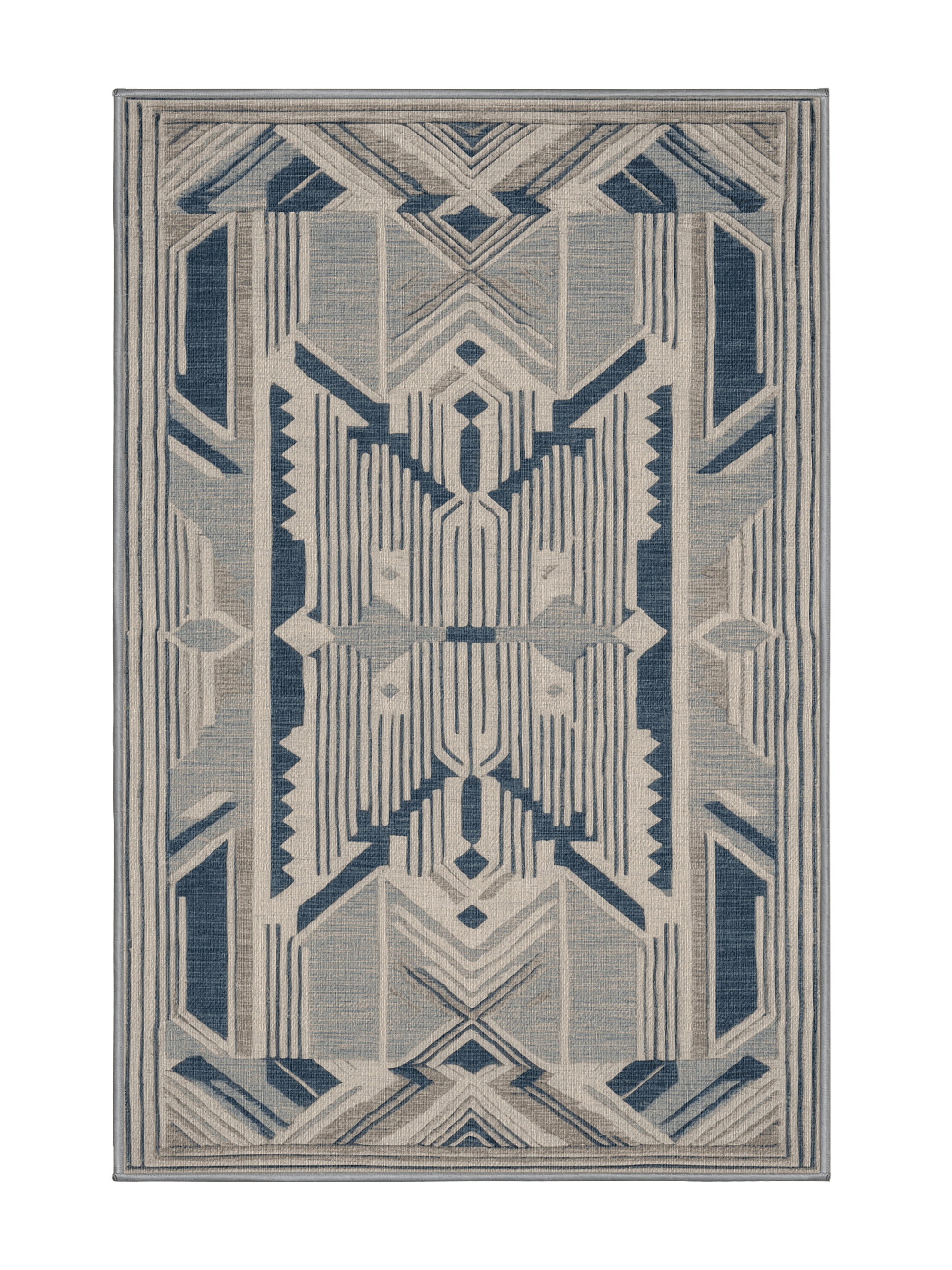 Dakota Fields Washable Coastal Geometry Plus Coastal Area Rug | Wayfair