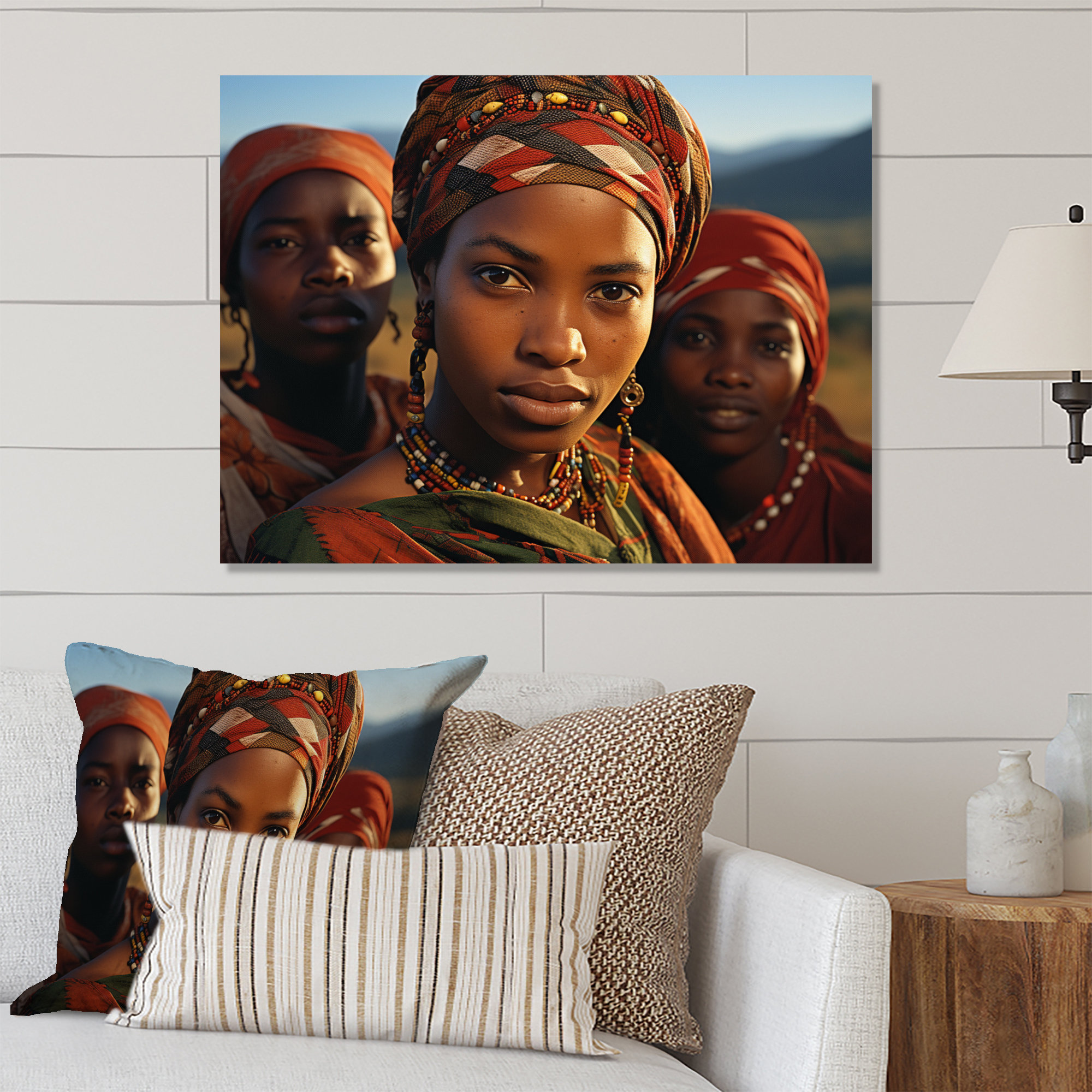Hokku Designs African Tribes Xhosa Portrait II - African Tribes Metal ...