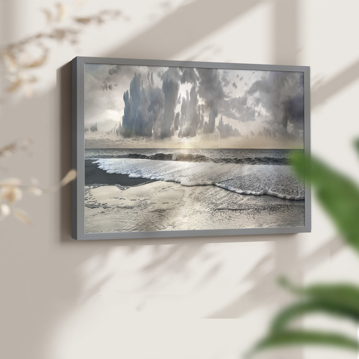 Highland Dunes Soft Tides II -Framed Print - Restickable | Wayfair