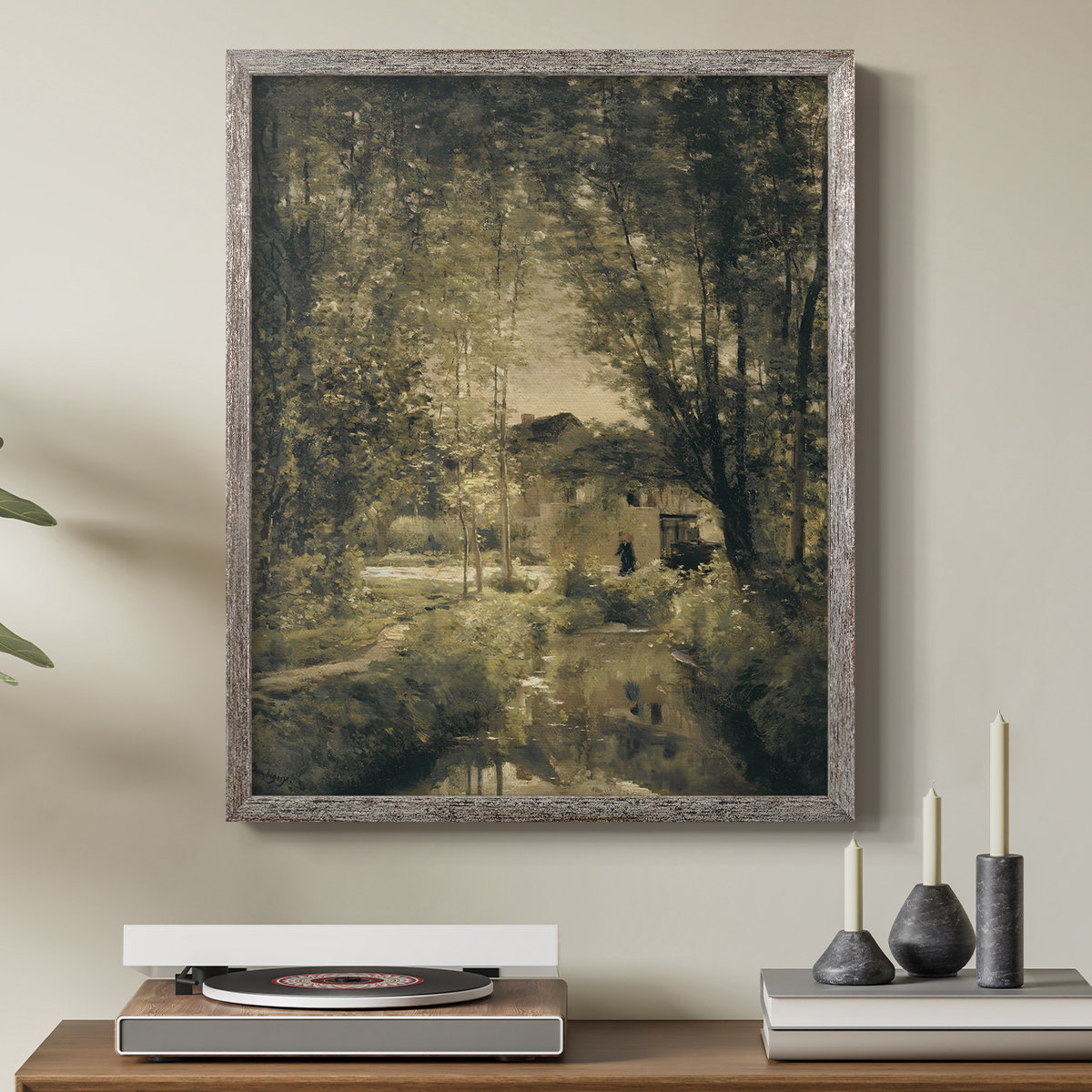 Winston Porter Vintage Landscape CI Framed Print - Solid Wood | Wayfair