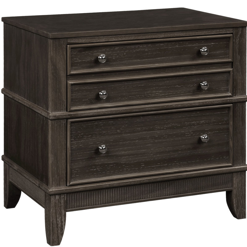 Winston Porter Miyonna Solid Wood 3 - Drawer Accent Chest | Wayfair