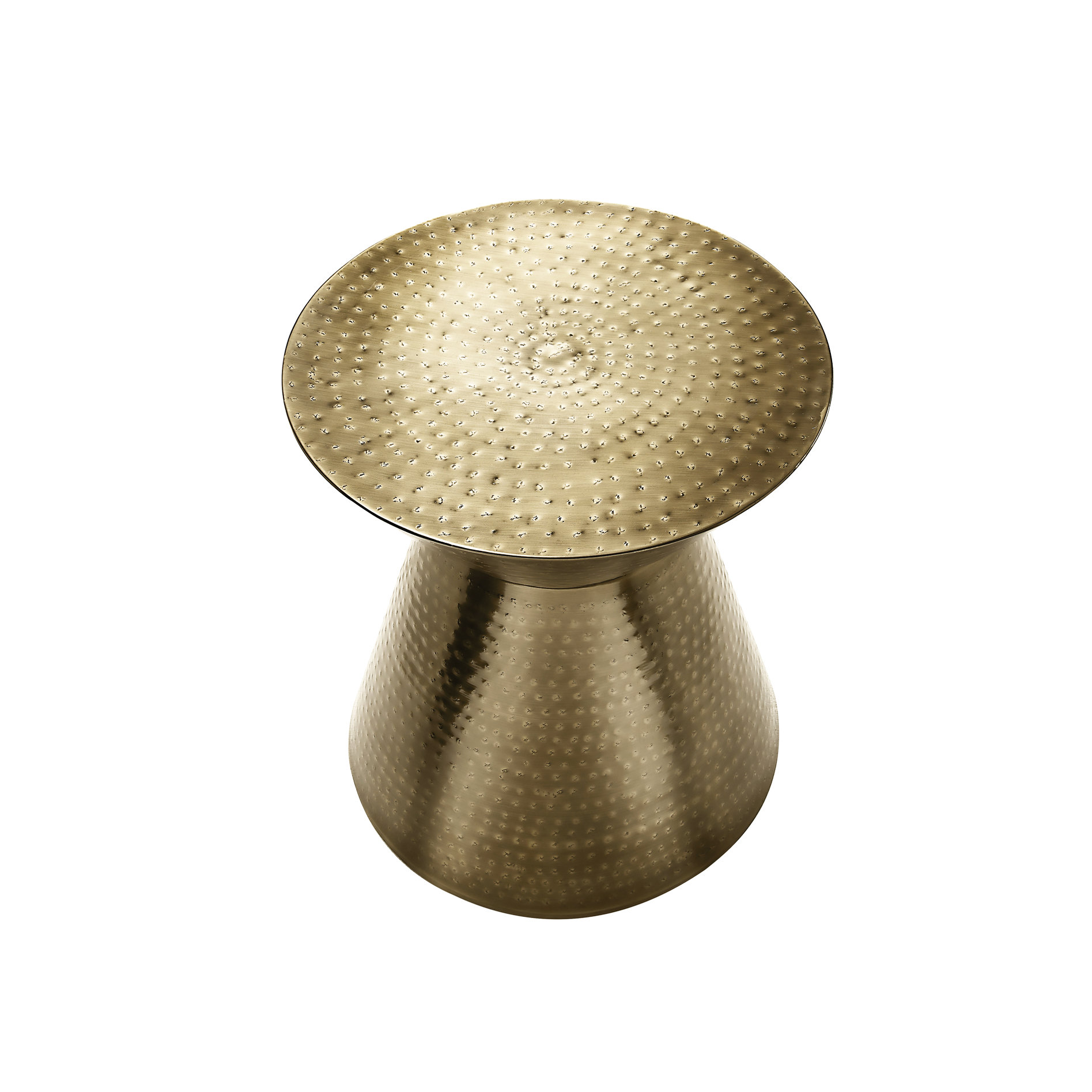 Ivy Bronx Gold Metal Accent Table - Modern Design For Bedroom, Living ...