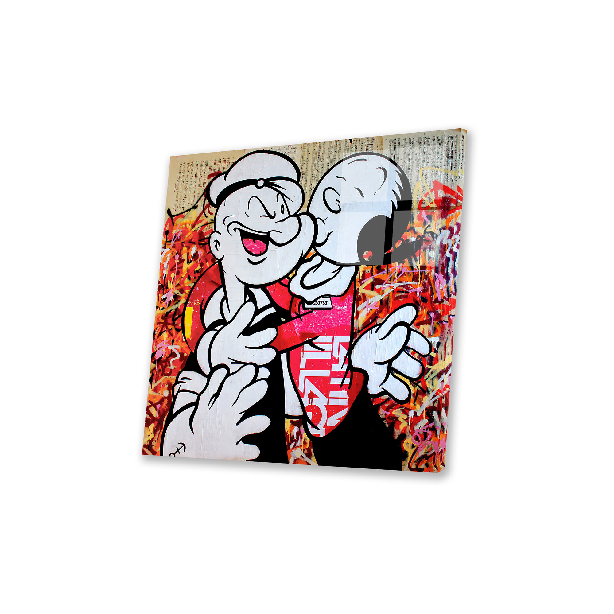 iCanvas I Love Popeye Print On Acrylic Glass | Wayfair