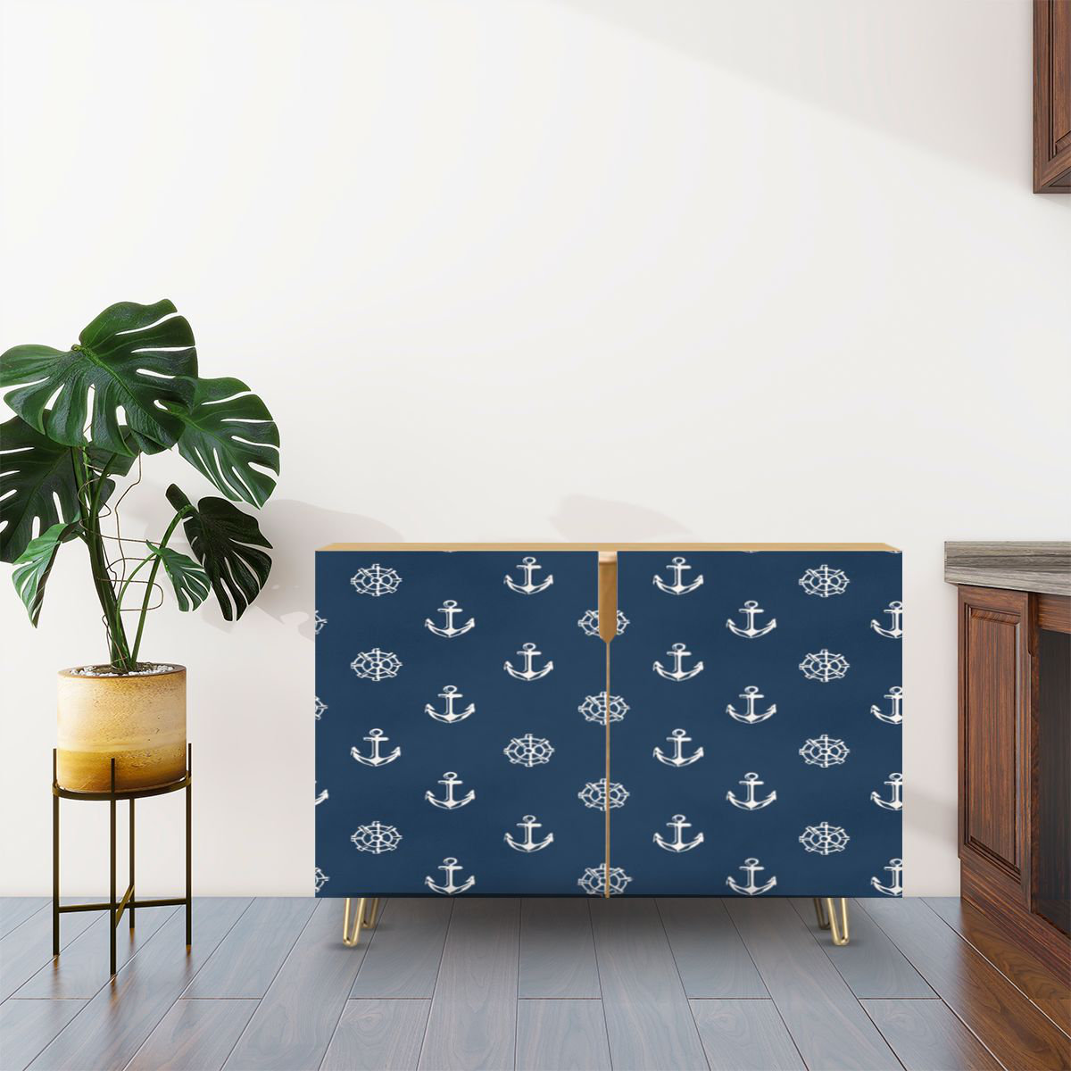 Breakwater Bay Sideboard Buffet Cabinet with Storage Boat Anchor Boat ...
