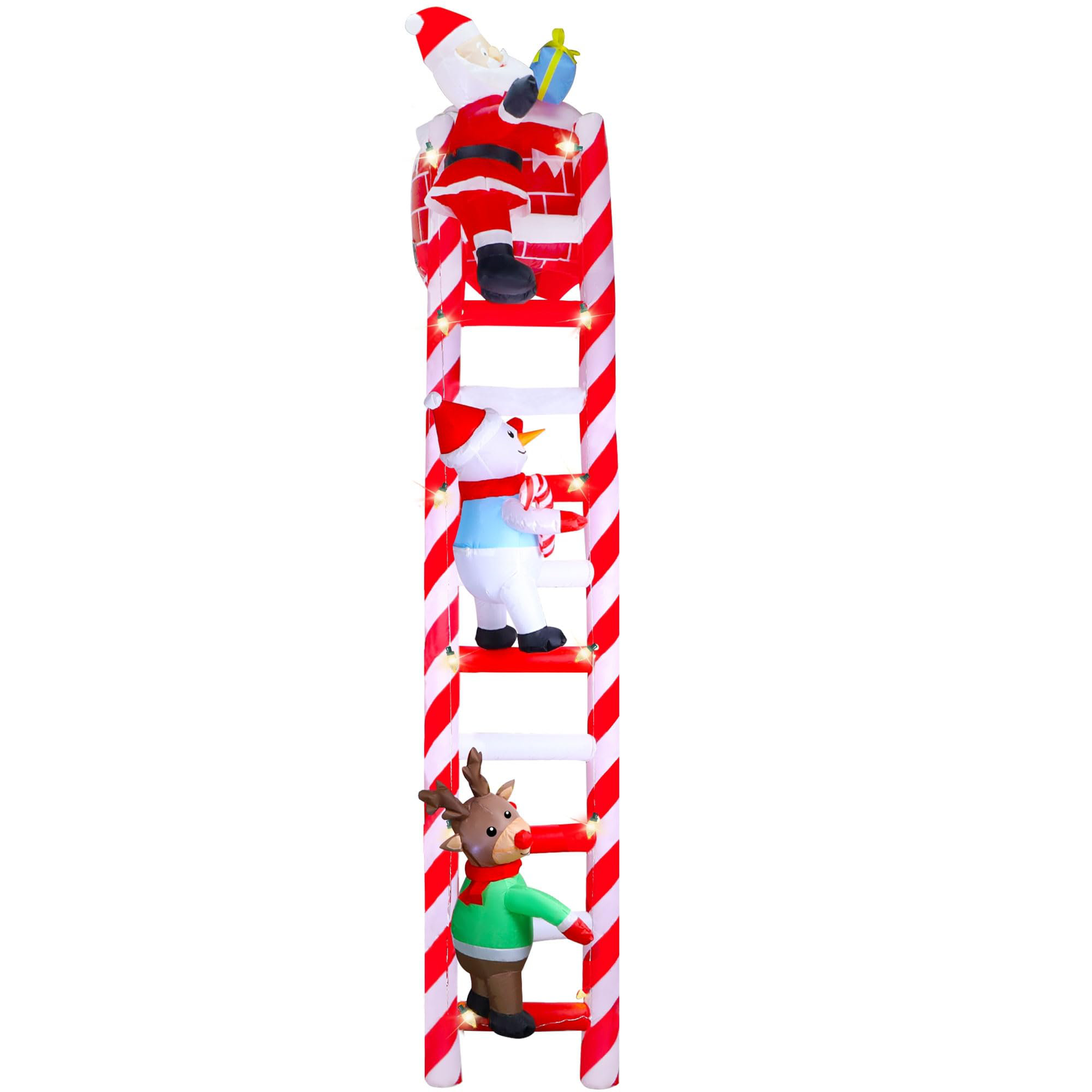 The Holiday Aisle® 10FT Christmas Inflatable Decoration, Giant Lighted ...