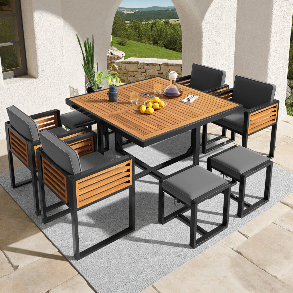 One Allium Way® 4-Seater Set - Commercial-Grade 400lb Chairs & Hidden ...