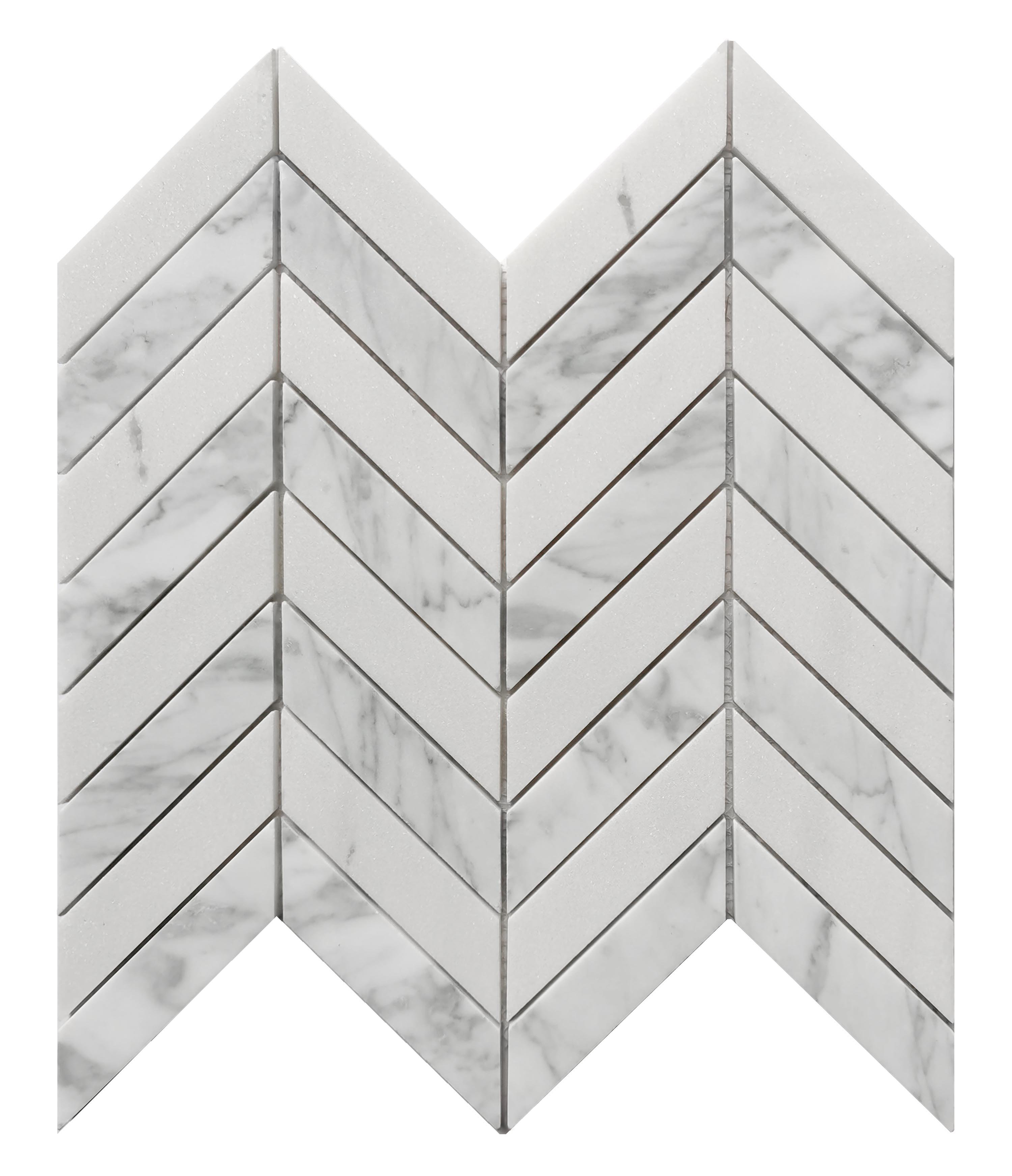 NovoTileStudio Palermo 1'' W x 4'' L Backsplash Marble Tile Mosaic ...