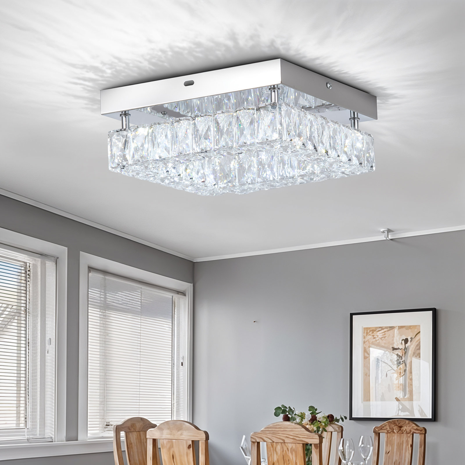 Fairmont Park Crystal LED Flush Mount | Wayfair.co.uk