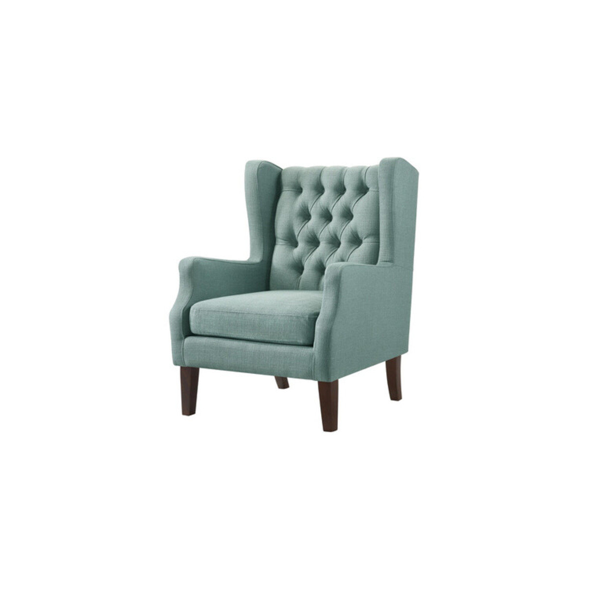 Wildon Home® Dherry Mountain Lodge Linen Button Tufted Wingback Chair ...
