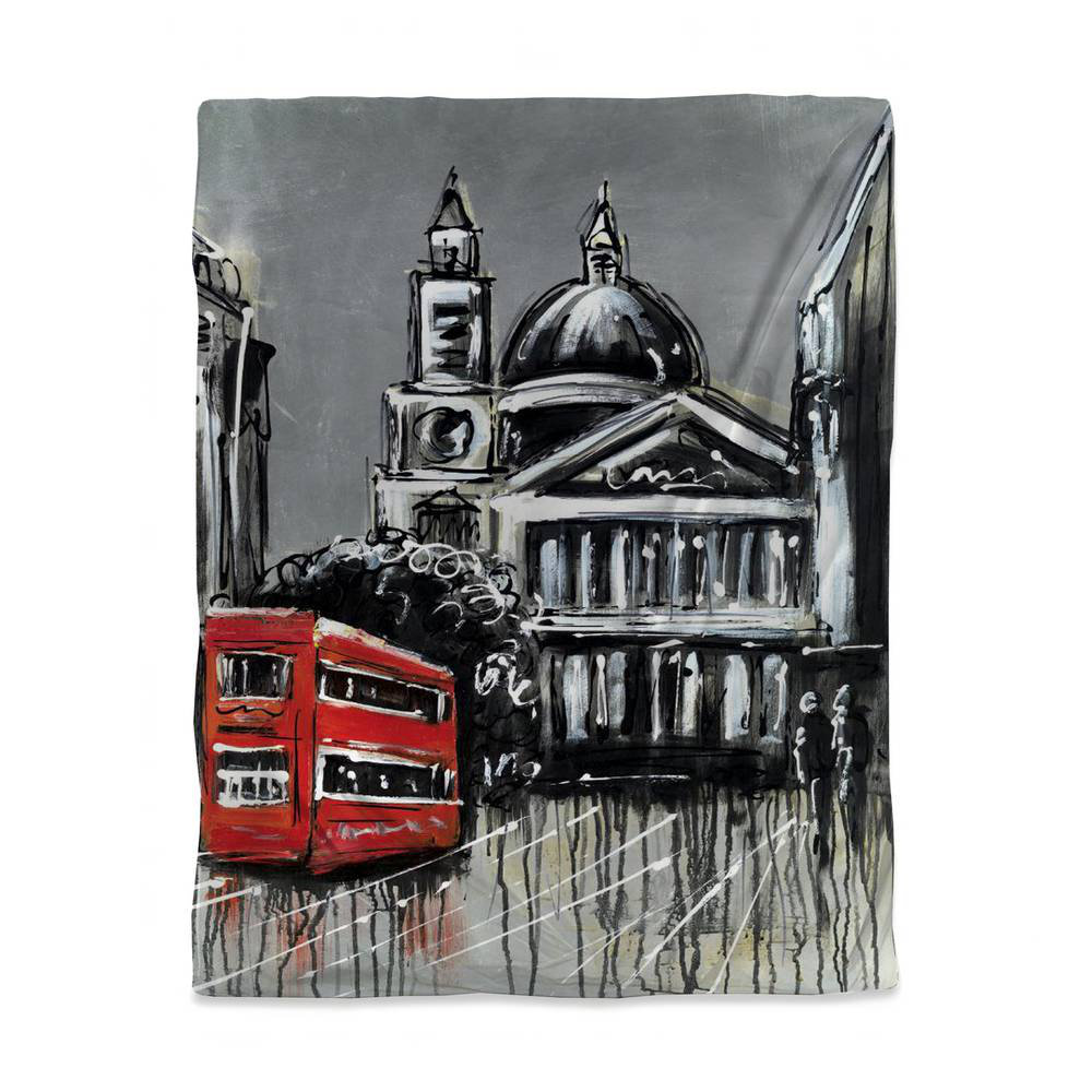 Begin Edition International Inc. London Street Duvet Cover - Red Bus ...