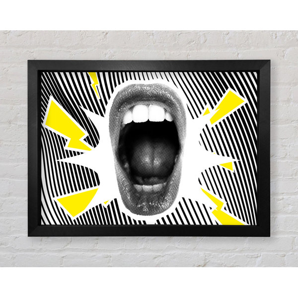 Bright Star Shouting Lips - Single Picture Frame Art Prints | Wayfair.co.uk