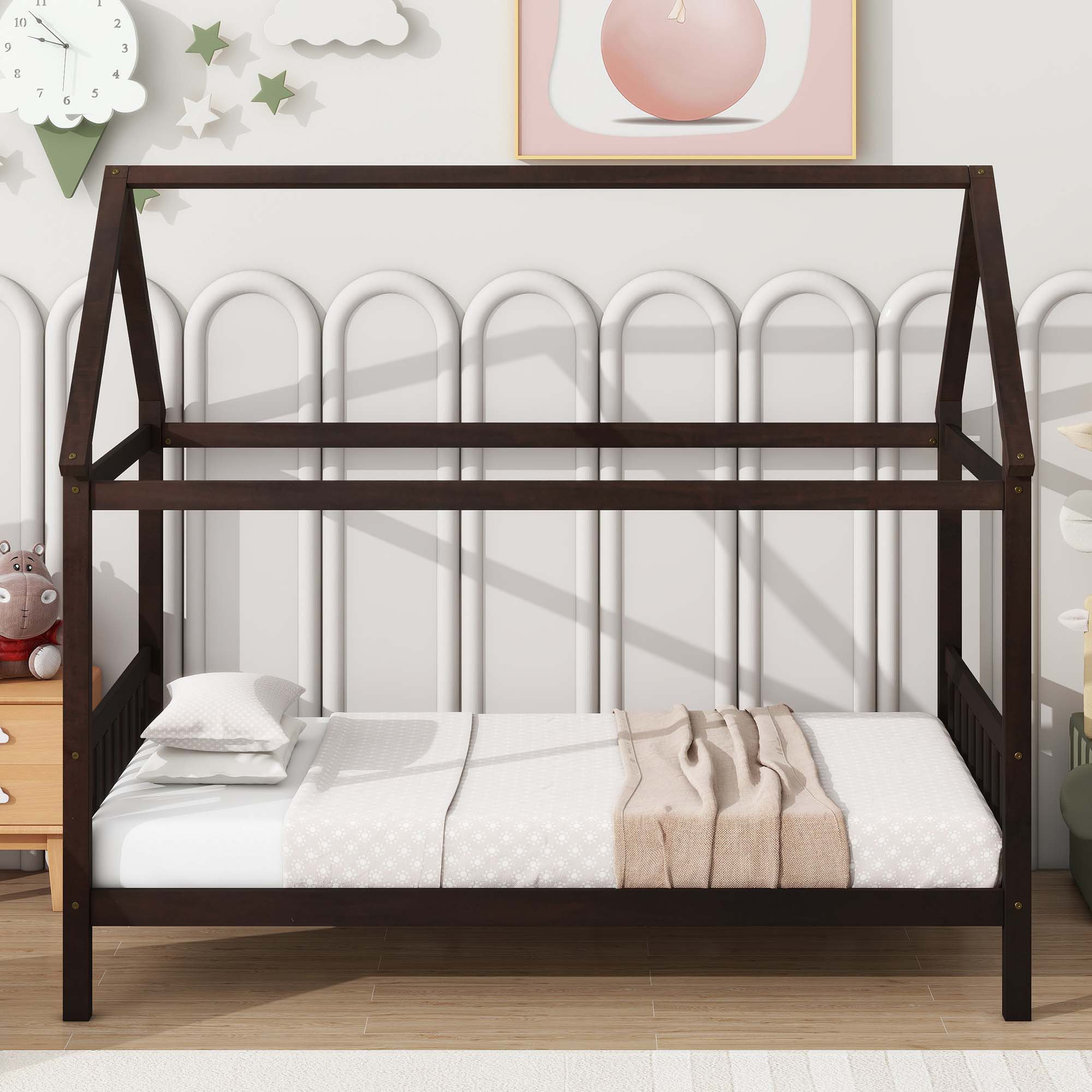Ophelia & Co. Twin House Bed With Headboard And Footboard | Wayfair