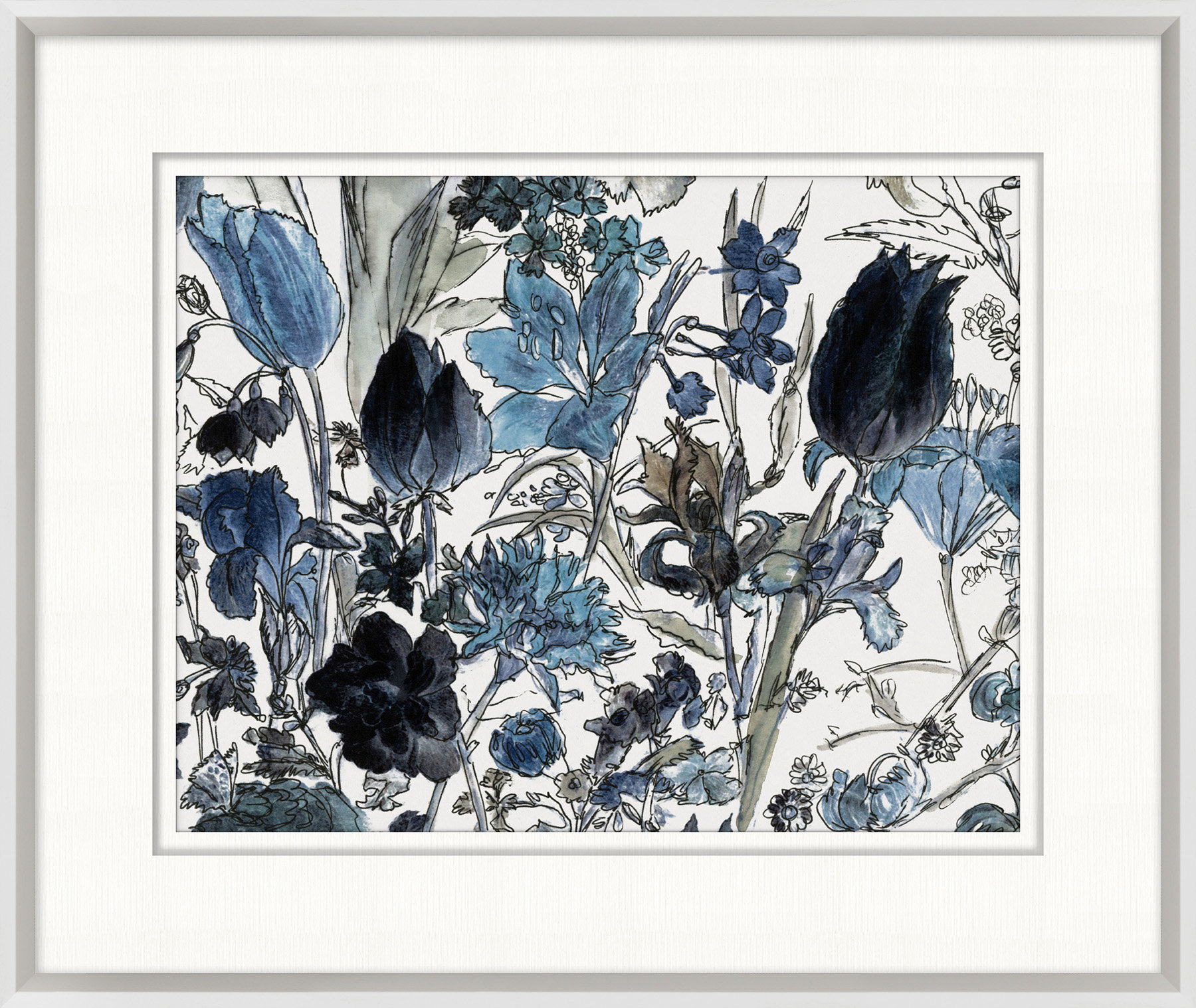 Wendover Art Group Floral Motif Study 2 - Picture Frame Painting on ...