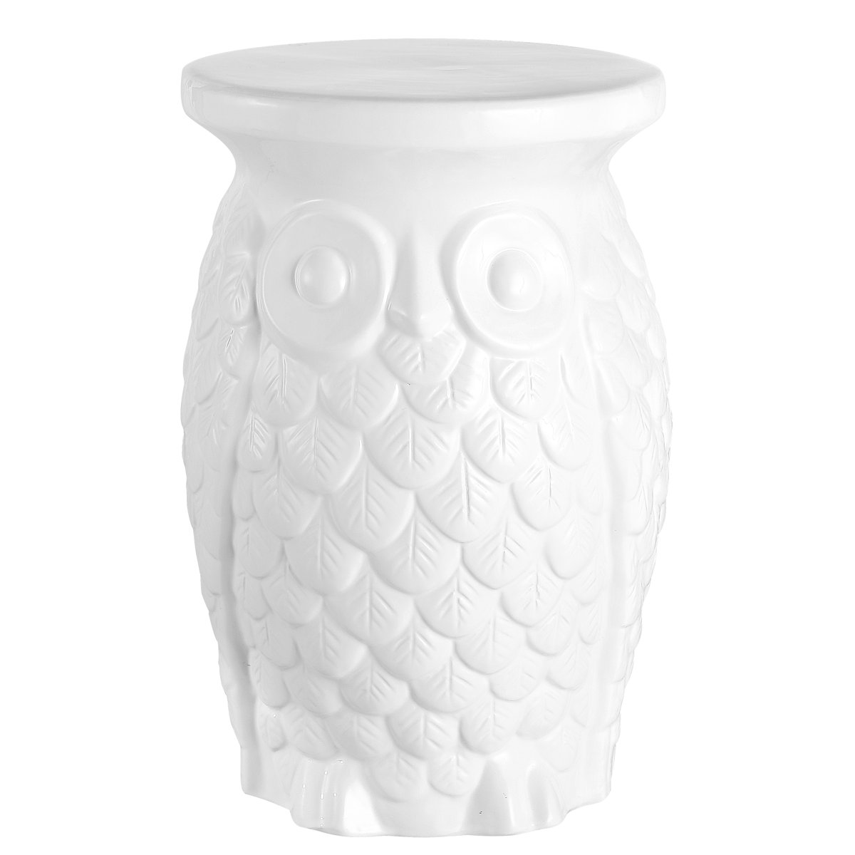 Millwood Pines Middlet Owl Ceramic Garden Stool & Reviews | Wayfair