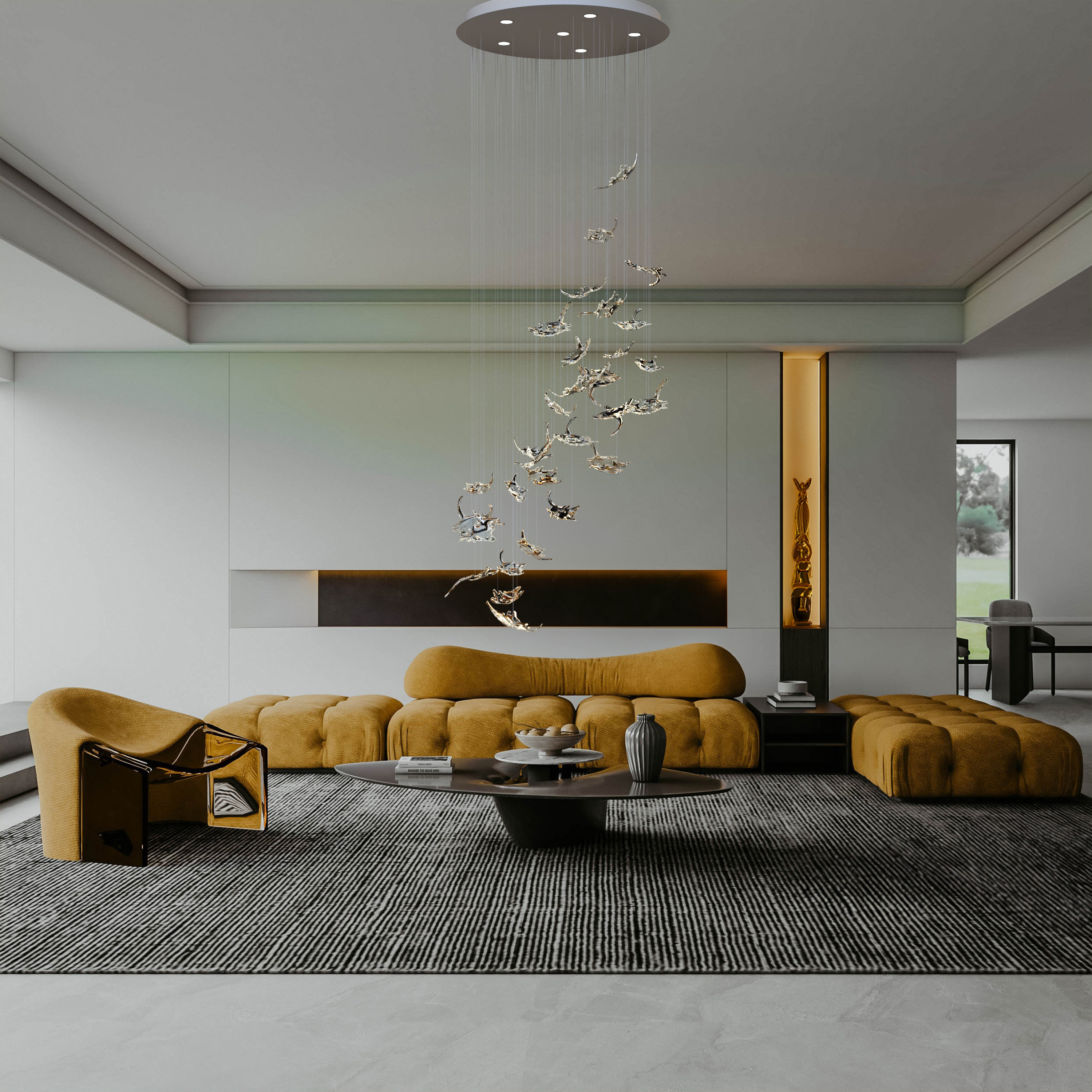 Galilee Lighting Murano Dancing Maple Leaves Chandelier | Wayfair