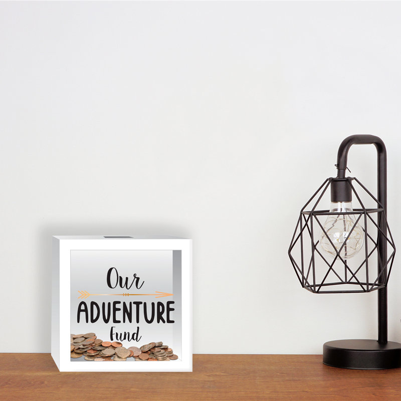 Trinx Toulouse Our Adventure Fund Shadow Box Piggy Bank | Wayfair