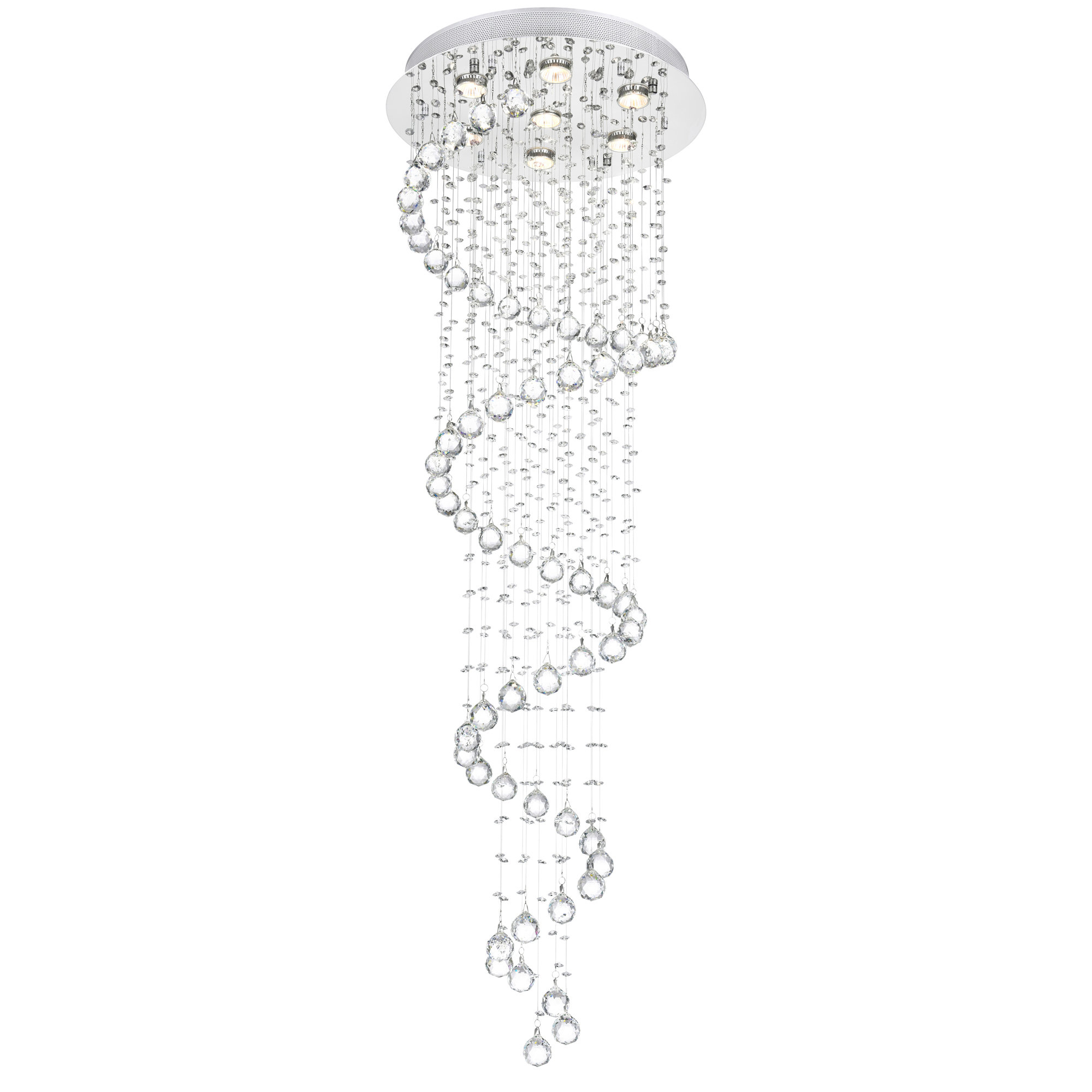 Orren Ellis Lakefield 7 - Light Chandelier Style Tiered Flush Mount ...