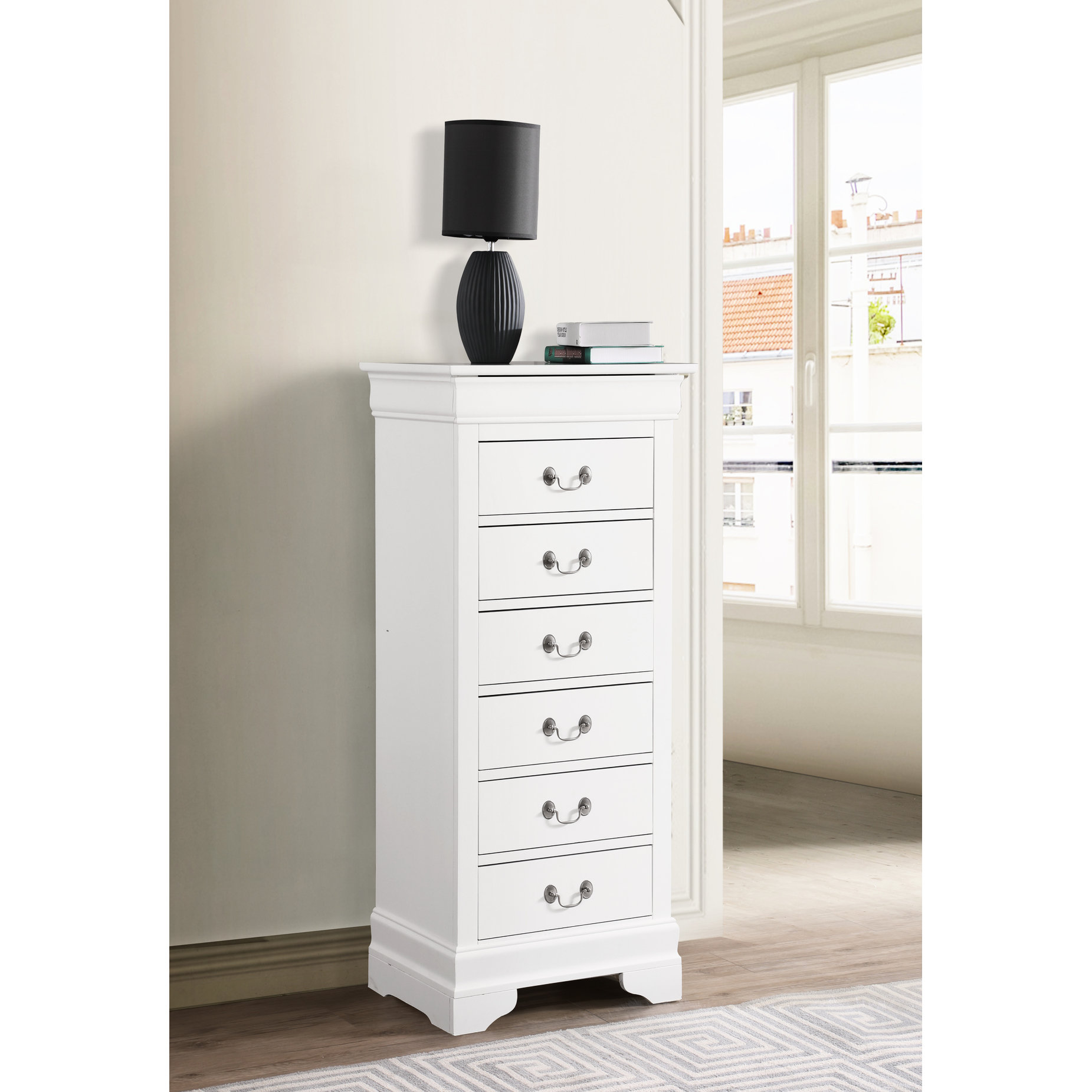 Red Barrel Studio® Glory Furniture's G3190 White Lingerie Chest ...
