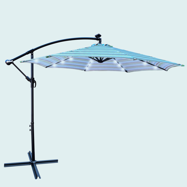 Farm on table Parasol d'extérieur à DEL 8 lumières - Wayfair Canada